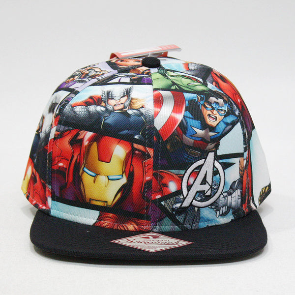 Marvel Superhero Avengers Sublimated Adjustable Snapback Baseball Cap ...