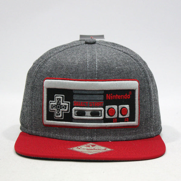 Nintendo Game Controller Snapback Flat Brim Baseball Cap - Ooh La La ...
