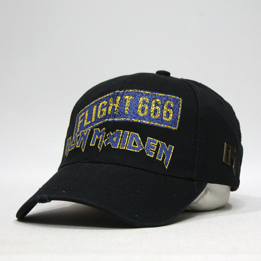 Iron Maiden The Trooper, Flight 666 Distressed Velcro Adjustable Baseb ...