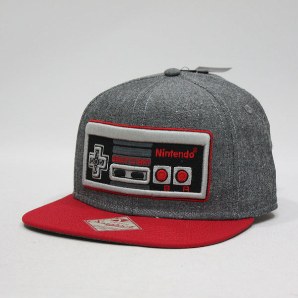 Nintendo Game Controller Snapback Flat Brim Baseball Cap - Ooh La La ...