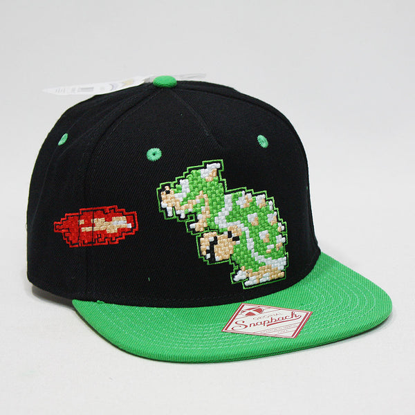 Nintendo Super Mario Bowser Flat Brim Snapback Baseball Cap - Ooh La La ...