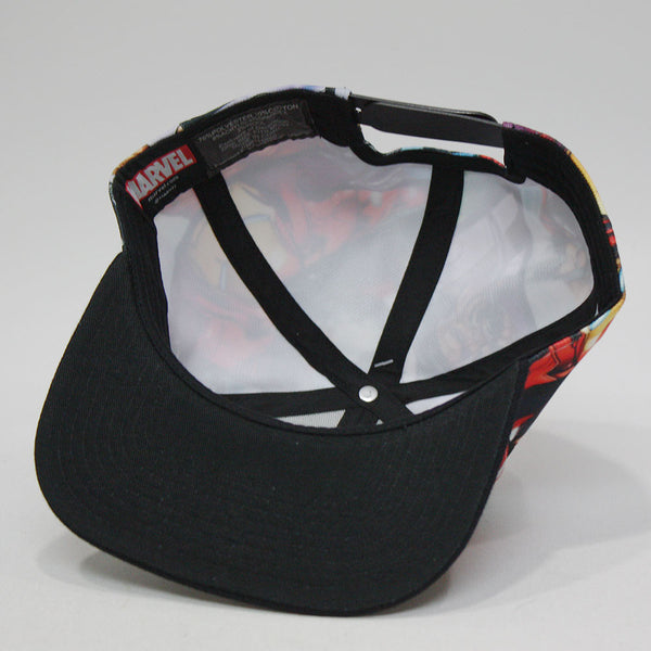Marvel Superhero Avengers Sublimated Adjustable Snapback Baseball Cap ...