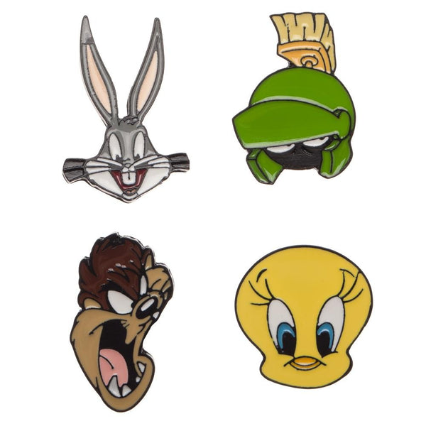 Looney Tunes Lapel Pin 4 Pack Badge Set - Ooh La La Factory