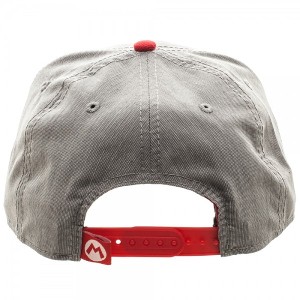 Nintendo Super Mario Rubber Sonic Weld Snapback Baseball Cap - Ooh La ...