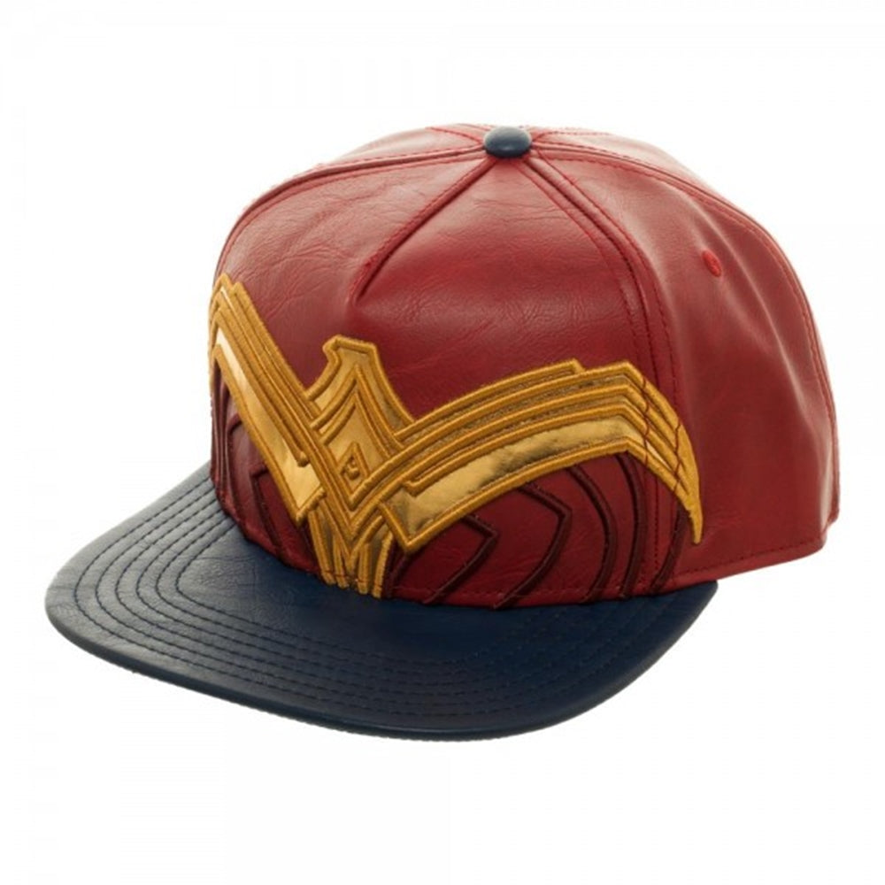 Wonder Woman Suit Up Applique Snapback Baseball Cap - Ooh La La Factory