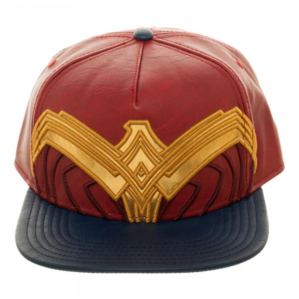 Wonder Woman Suit Up Applique Snapback Baseball Cap - Ooh La La Factory